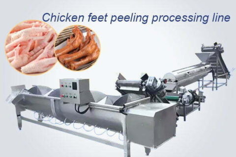 2t/h Chicken Feet Peeling Line for Chicken Meat Processing