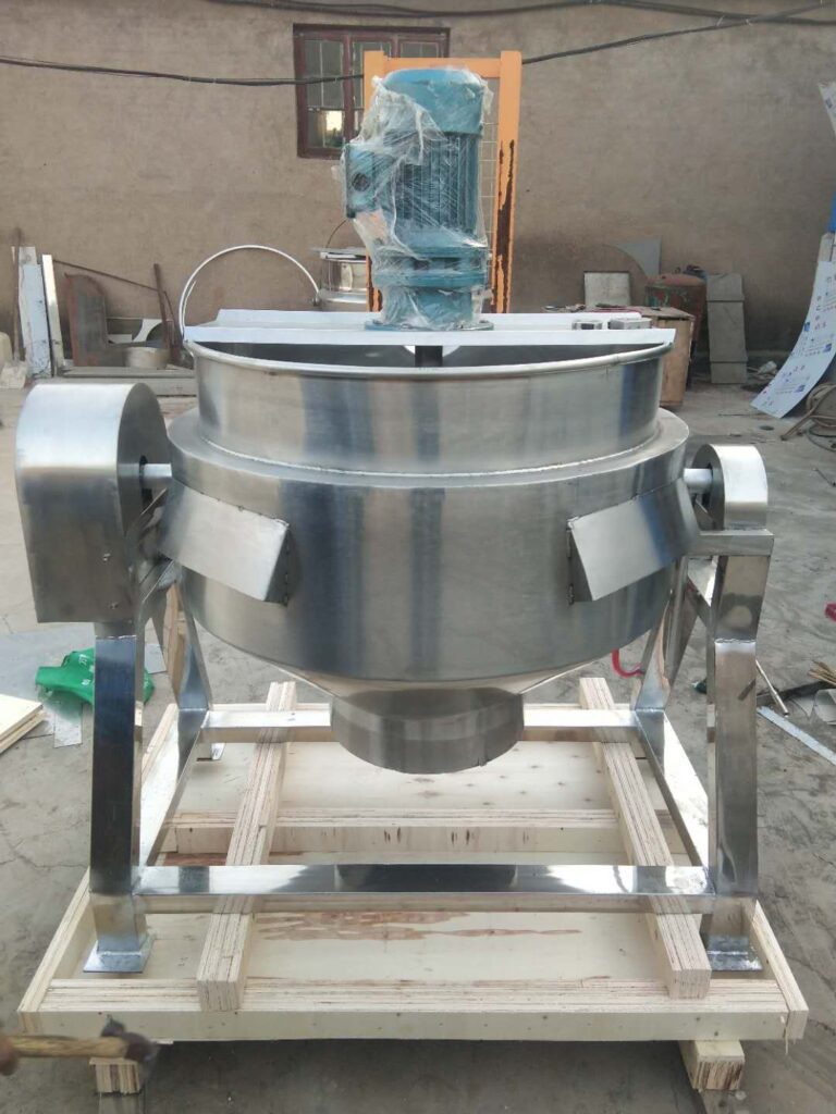 200L steam jacketed kettle with agitator exported to Philippines